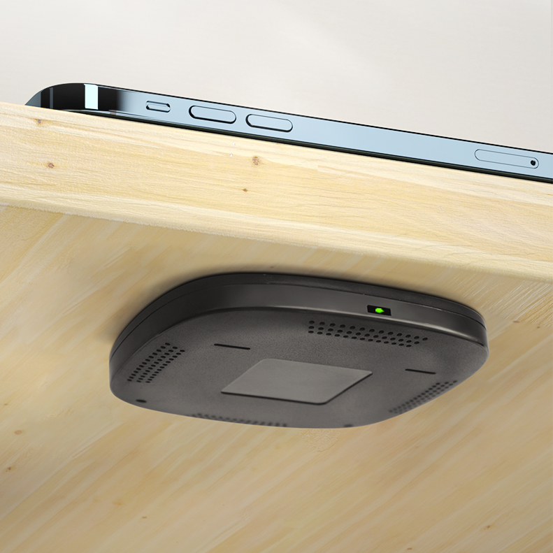 under desk wireless charger, invisible wireless charger, long distance ...