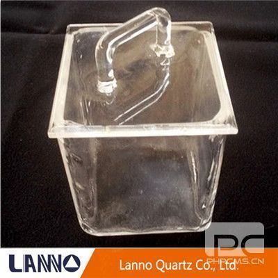 Processing quartz container with lid，Quartz Container