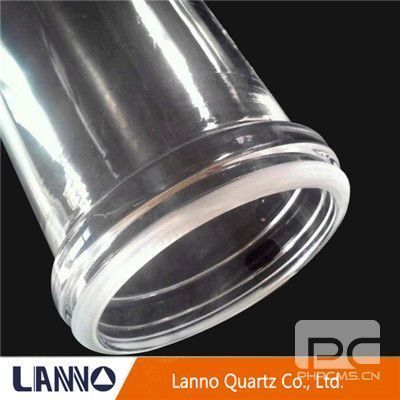 Flanged quartz glass tube，Clear Quartz Tube