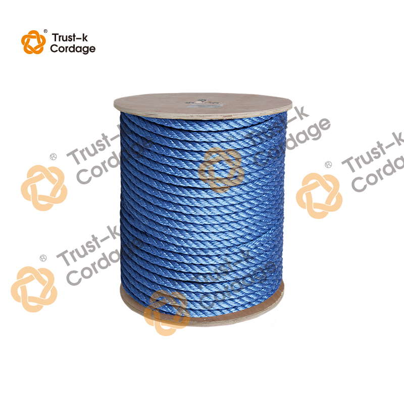 PP Split Film 3 strand twisted rope - Trust-k Cordage Manufacture ...
