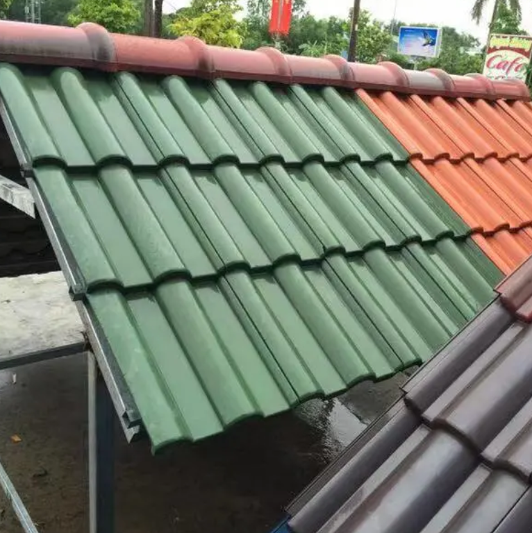 Automatic Hydraulic Concrete Roof Tile Making Machine Cement Roof Tile ...