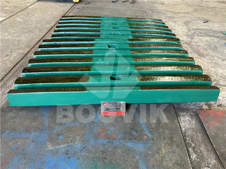 BOGVIK custom Coarse Corrugated Jaws Liners with TIC Insert-Shanghai ...