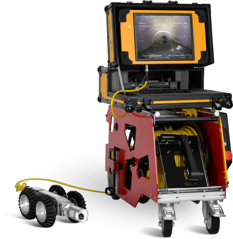 S100 Pipe Inspection Robot - Modular Design, 6-Wheel Drive, Real-Time ...