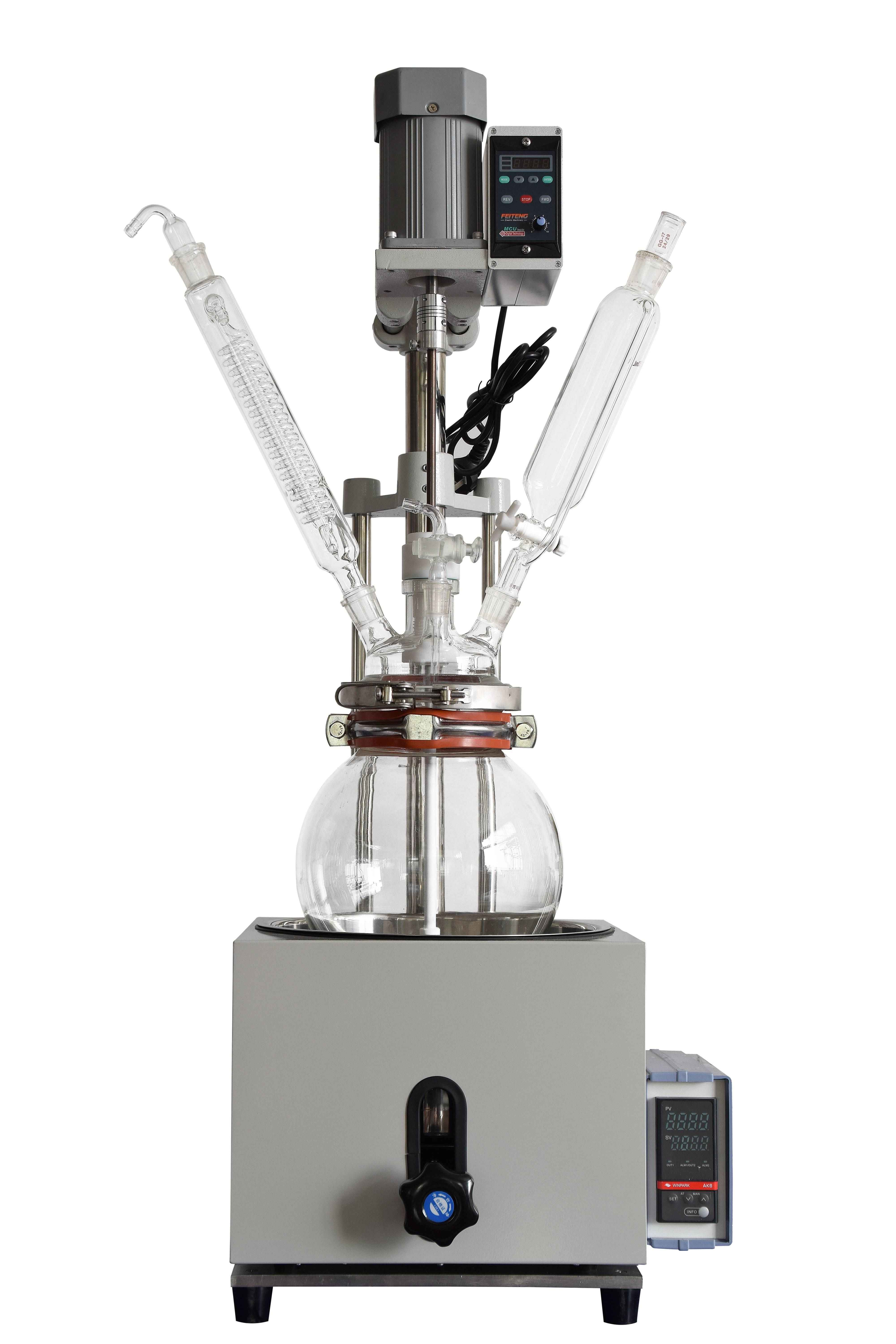 1L 2L 3L 5L Non-Jacketed Glass Reactor,Valuen Industrial
