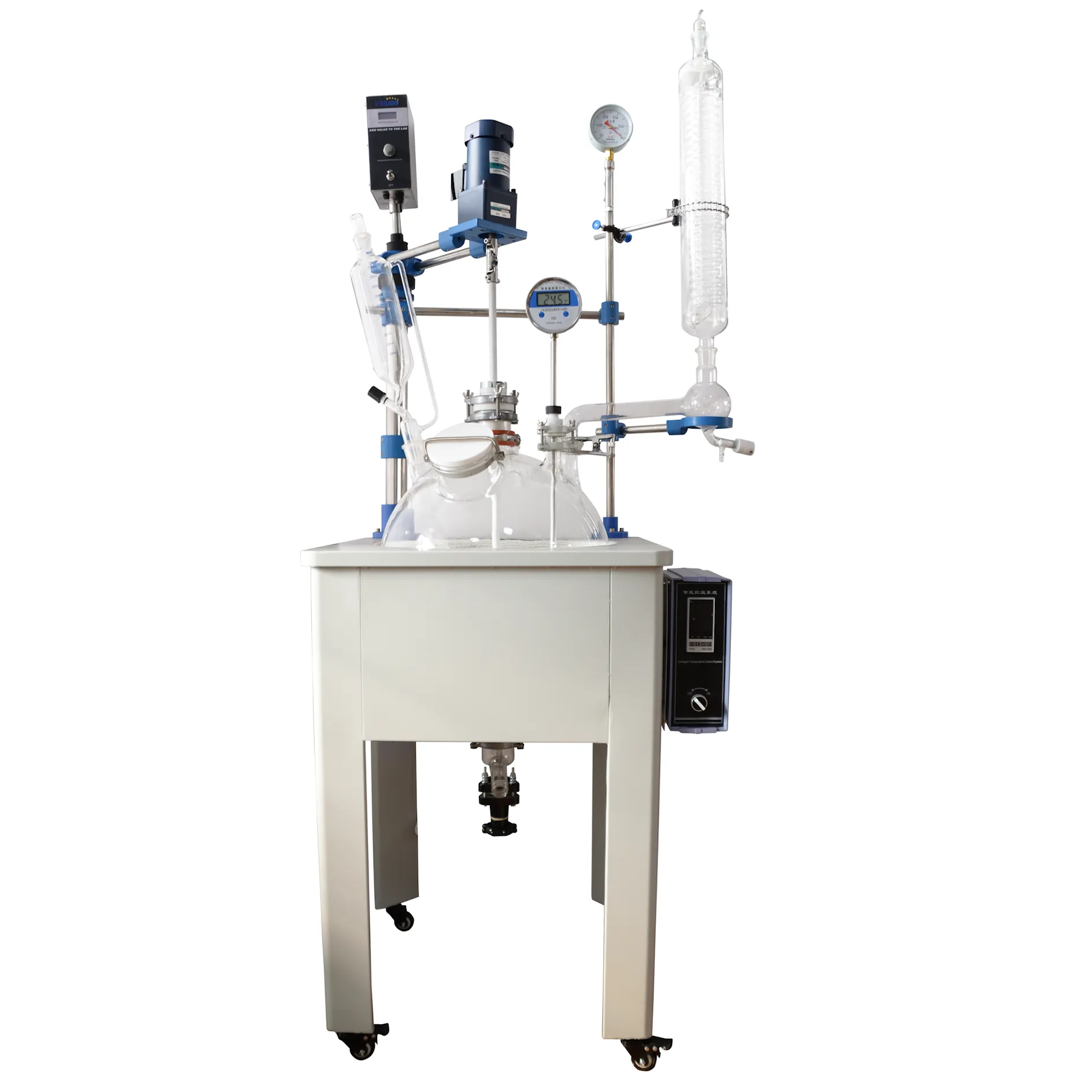50L 100L Non-Jacketed Glass Decarboxylation Reactor,Valuen Industrial