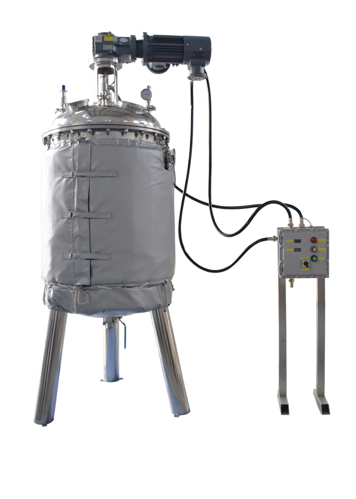 250L Double Jacketed Stainless Steel Reactor With Customized Insulation ...