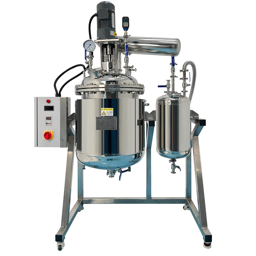 10L 20L Rotatable&Liftable Jacketed Stainless Steel Reactor with ...