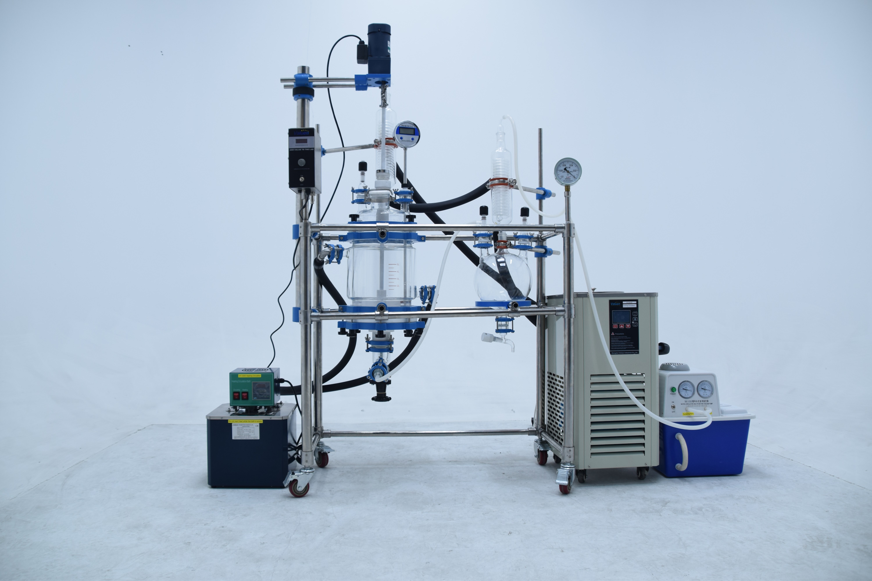 5L Single Jacketed Glass Filtration/Crystallization Reactor Set ...