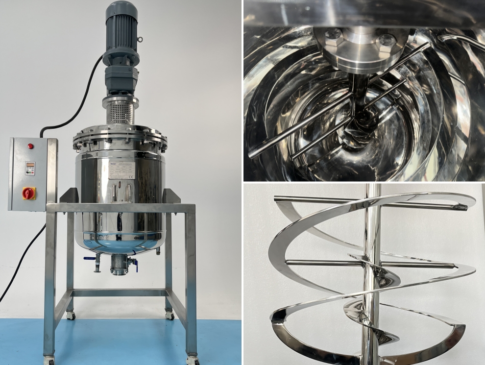 130L Jacketed Stainless Steel Mixing Reactor Customized For Slovenia ...