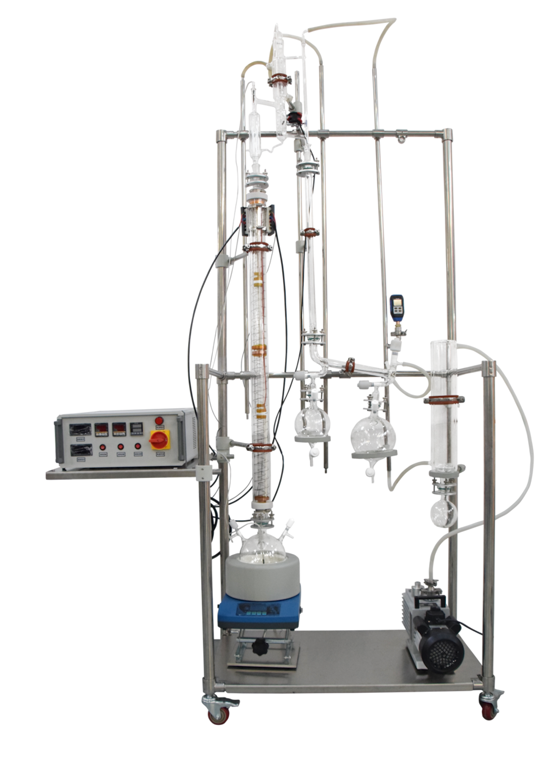 2L glass fractional distillation equipment with 1-meter packed column ...