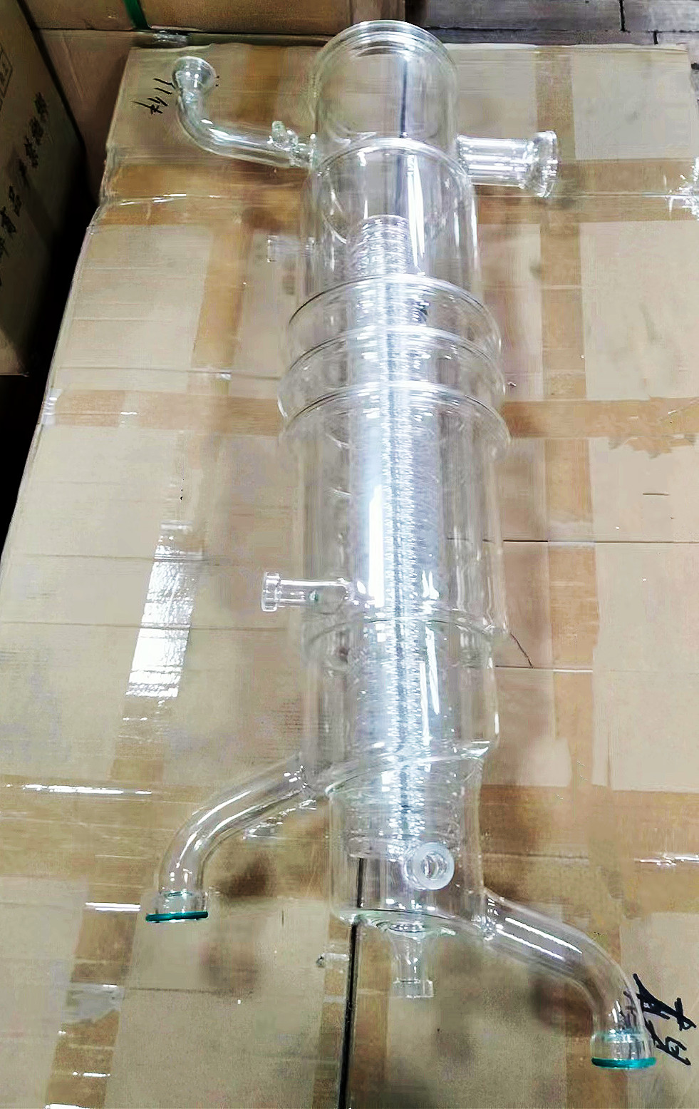 Glass Body of 6 Inch Wiped Film Molecular Distillation Equipment (ID: 150mm)-Valuen Industrial