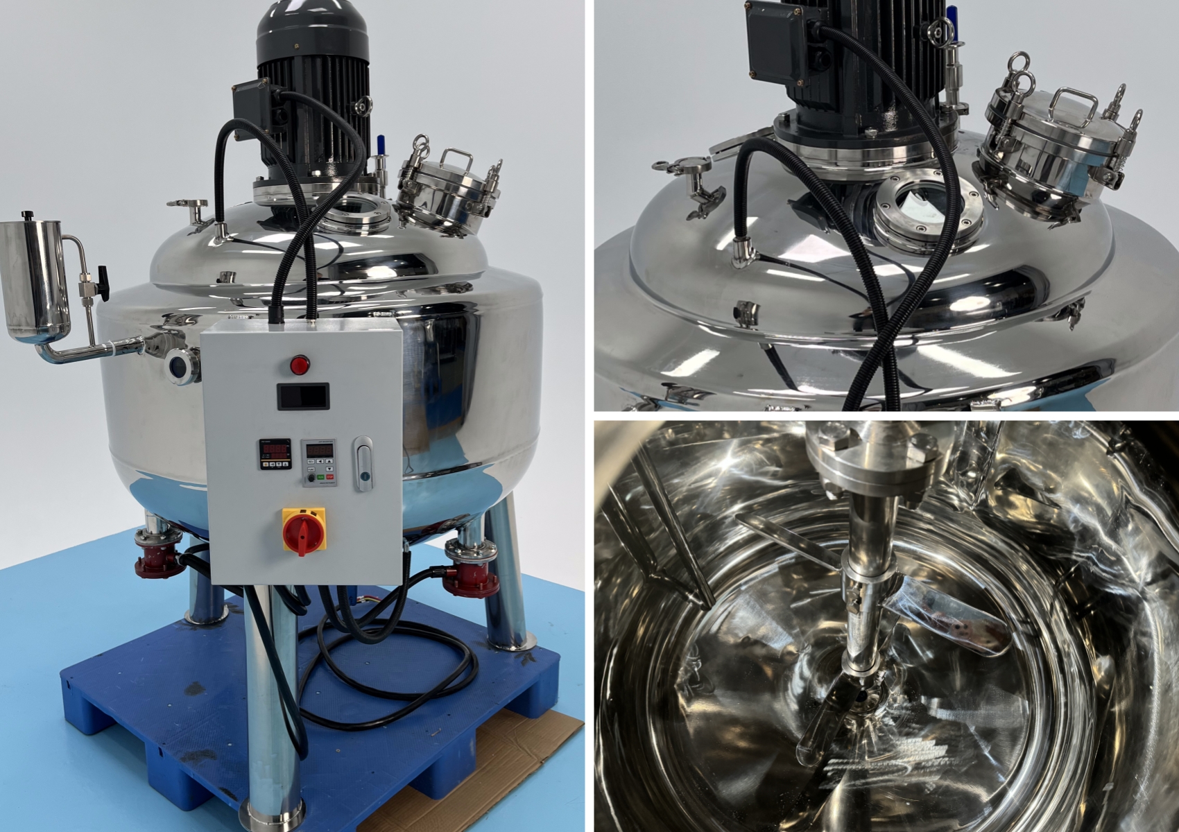 Stainless Steel Jacketed Emulsion/Homogenization Reactor is Ready to ...