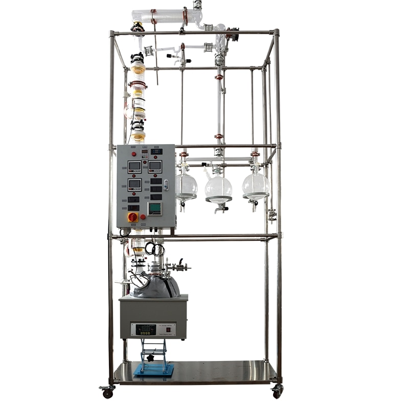 10L customized fractional distillation equipment, with 3-section 500mm ...