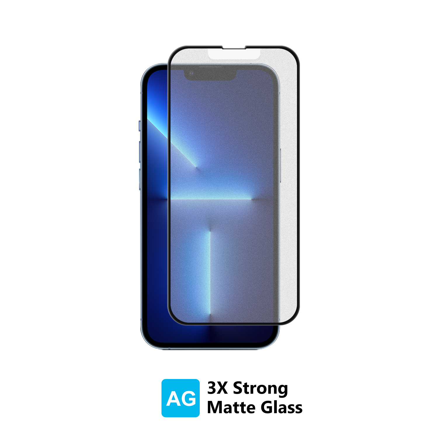 3X Strong Full Cover Matte Tempered Glass for Apple iPhone 13 Series ...