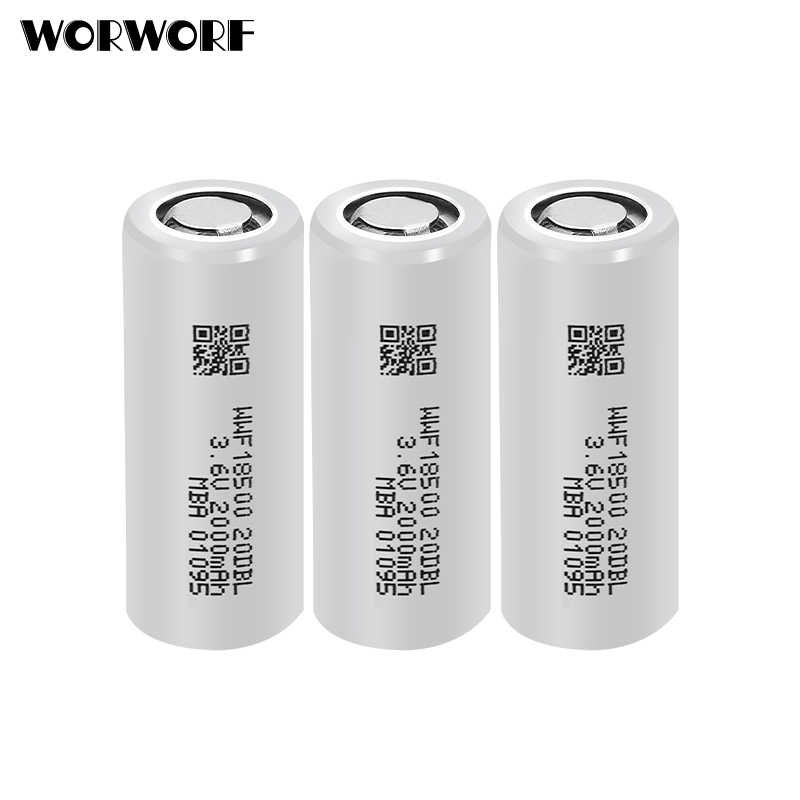 WORWORF 18500 20DBL Li-ion Battery Cell - High Quality, Low Temperature ...