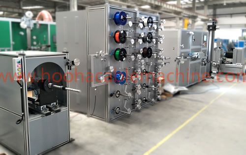HH-OFC-4/24 Paralleling and rewinding machine for Optic fiber ribbon