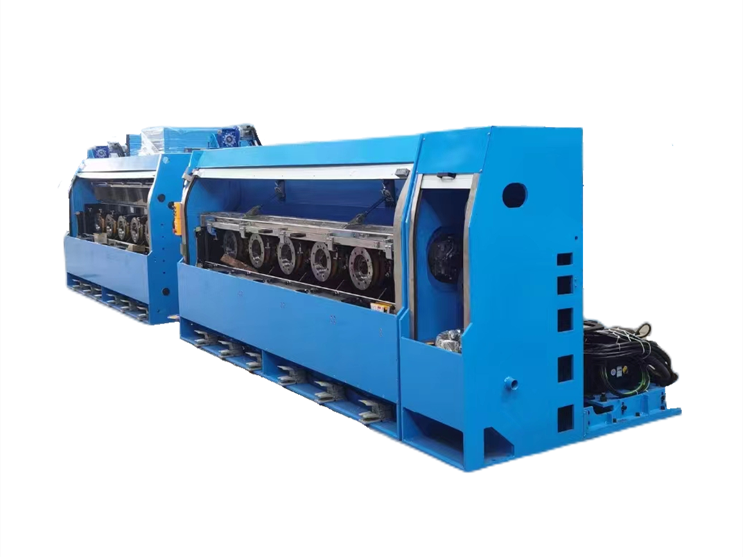 13 head RBD wire drawing machine double reel take-up + drop coiler