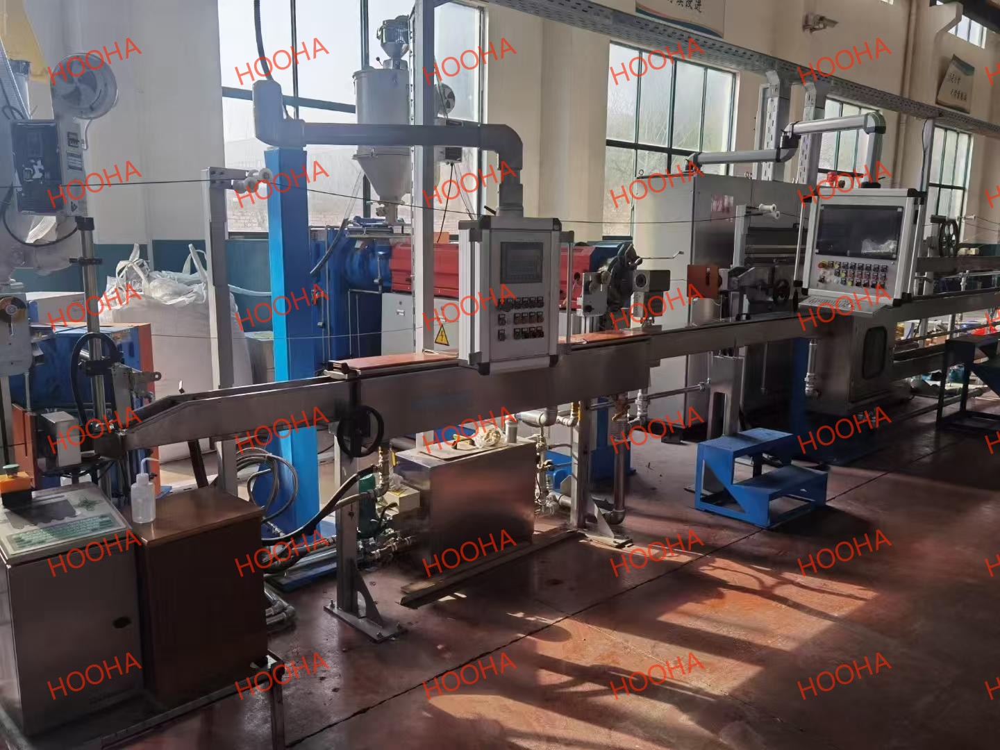Photovoltaic Wire Double Layer Tandem Extrusion Line 70+80/80+90 for ...