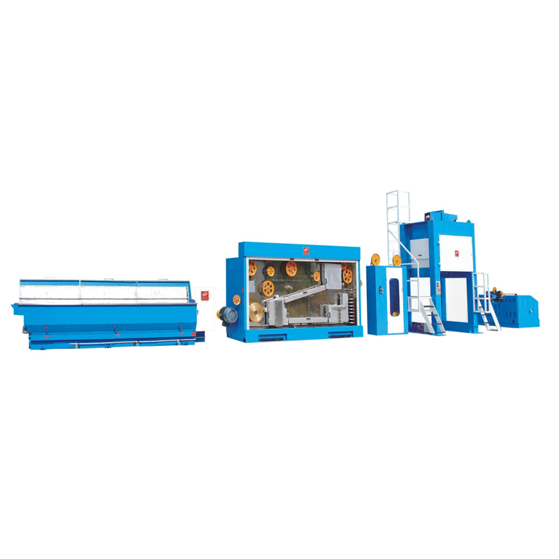 13 head RBD wire drawing machine double reel take-up + drop coiler