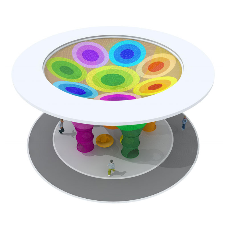 Beehive rainbow climbing net playground for shopping mall or park ...