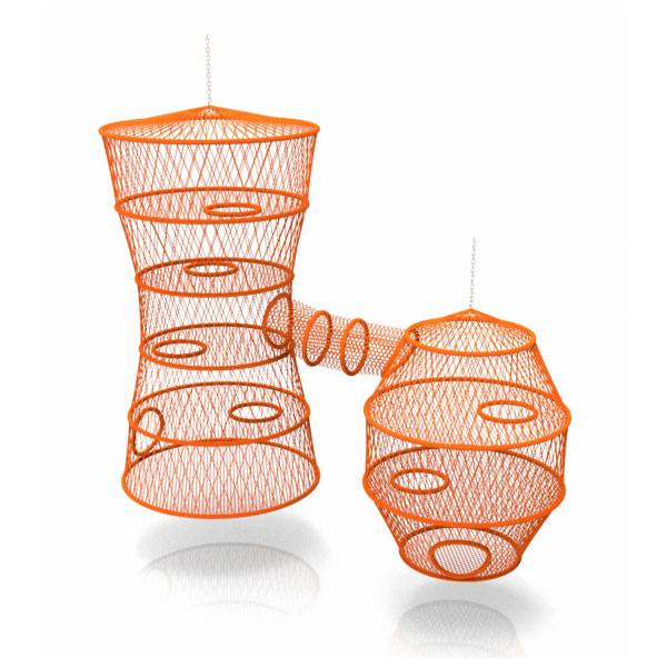 Indoor jungle gym net cage with tunnel for kids rope course adventure ...