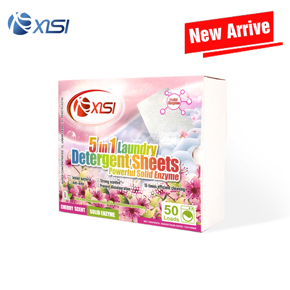 Premium Plus-5 in 1 Solid Enzyme Laundry Detergent Sheet-XISI Non Wovens