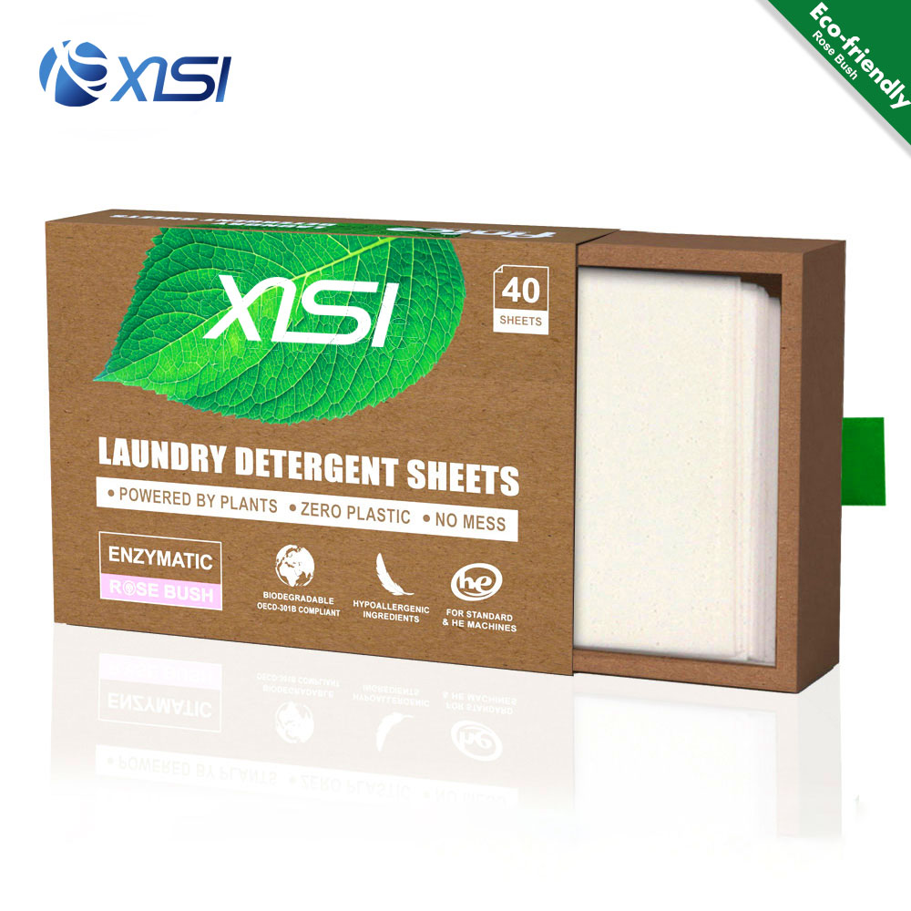 ECO Friendly-Rose Scent-laundry detergent sheets-40sheets/pack-XISI Non ...