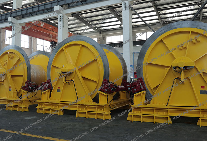 710kN Main hoisting winch for 3500Tons Crane vessel-Liwei Machinery