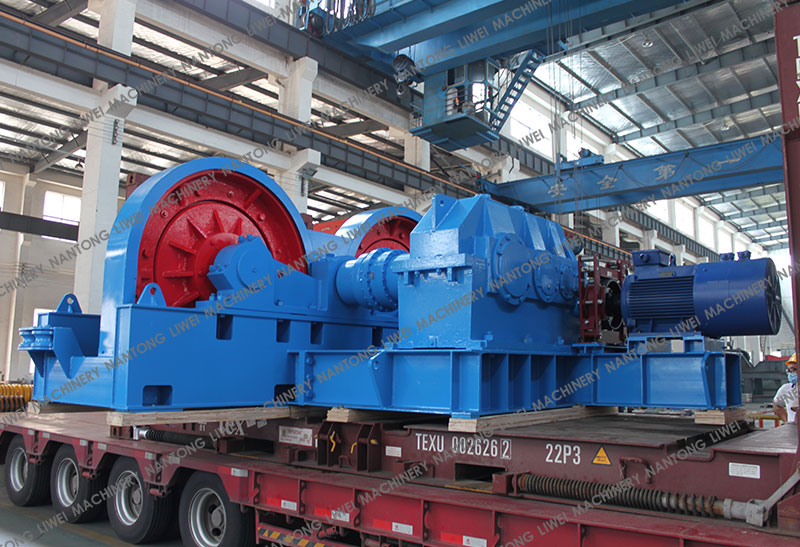 500kN Electric friction winch-Liwei Machinery