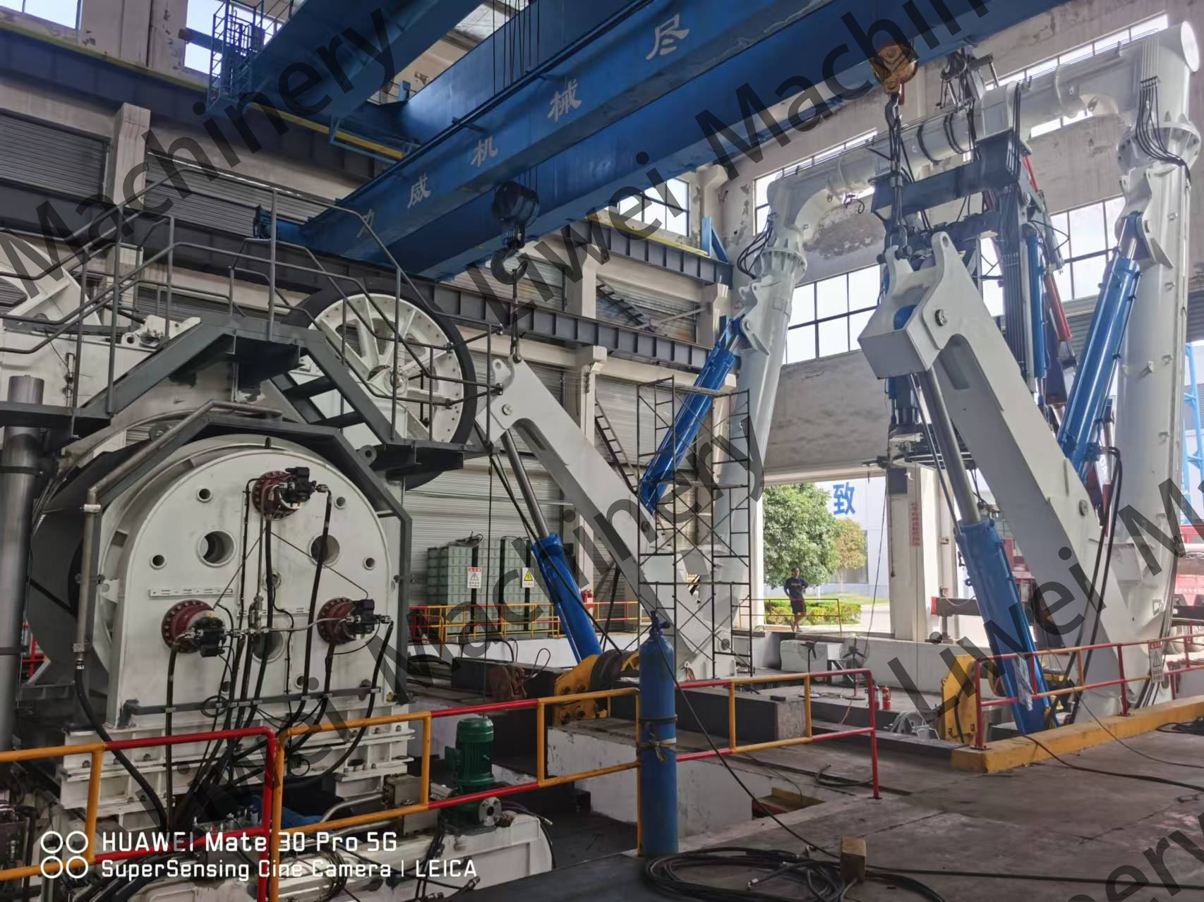 LARS system with Hydraulic umbilical winch -Liwei Machinery