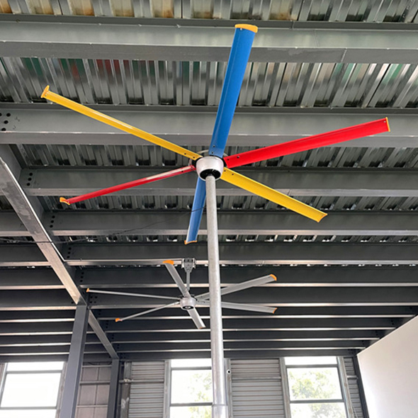 Waterproof outdoor fan 9ft 2.8m airpole stand fan outdoor bldc ceiling ...