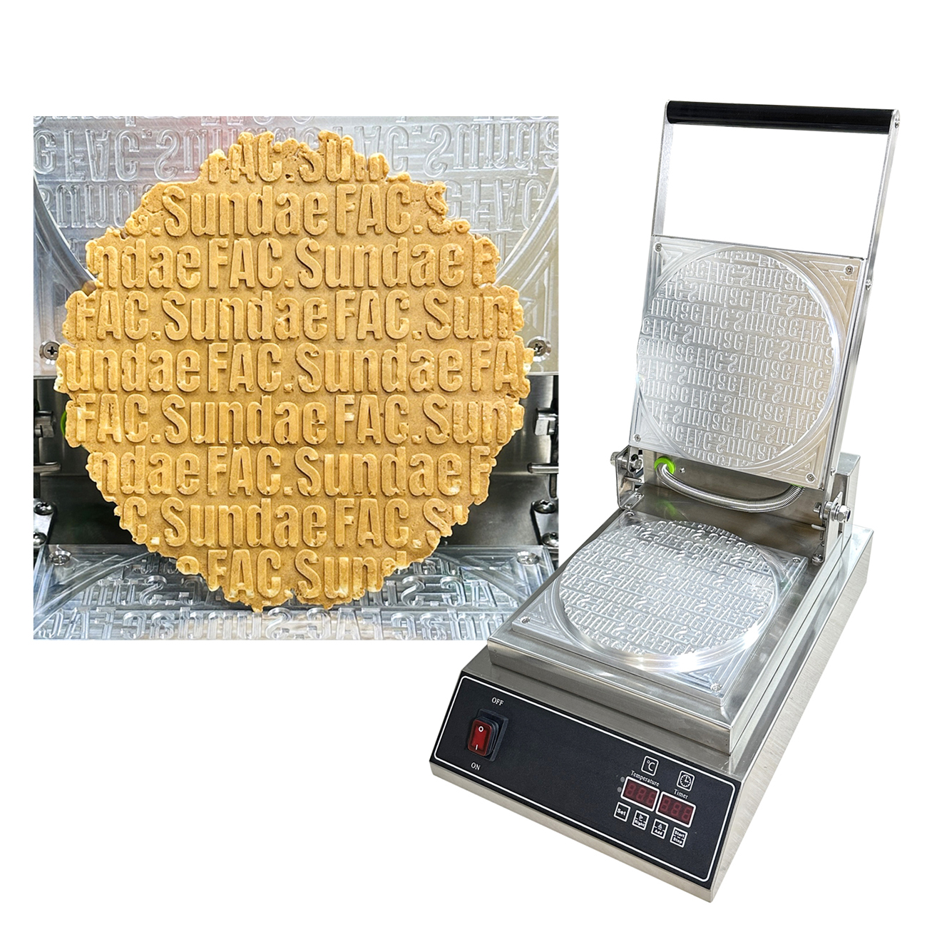 Custom Shape Cone Iron Ice Cream Machine for Small Businesses ...