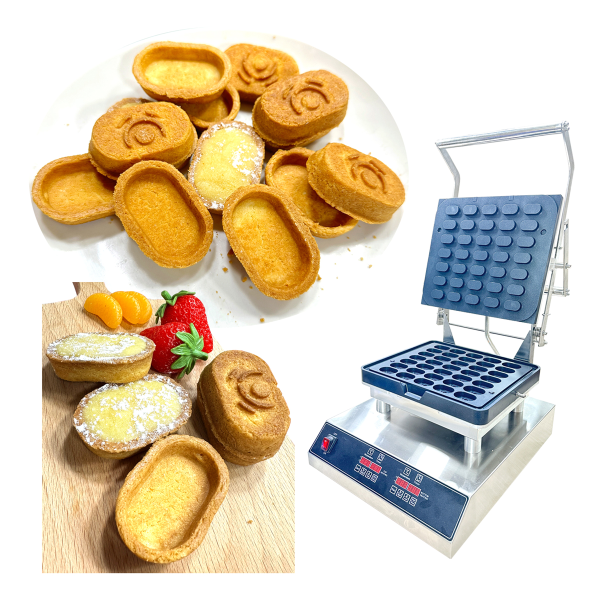 Custom Mold Biscuit Making Machine Nonstick Interchangeable Plate Press ...