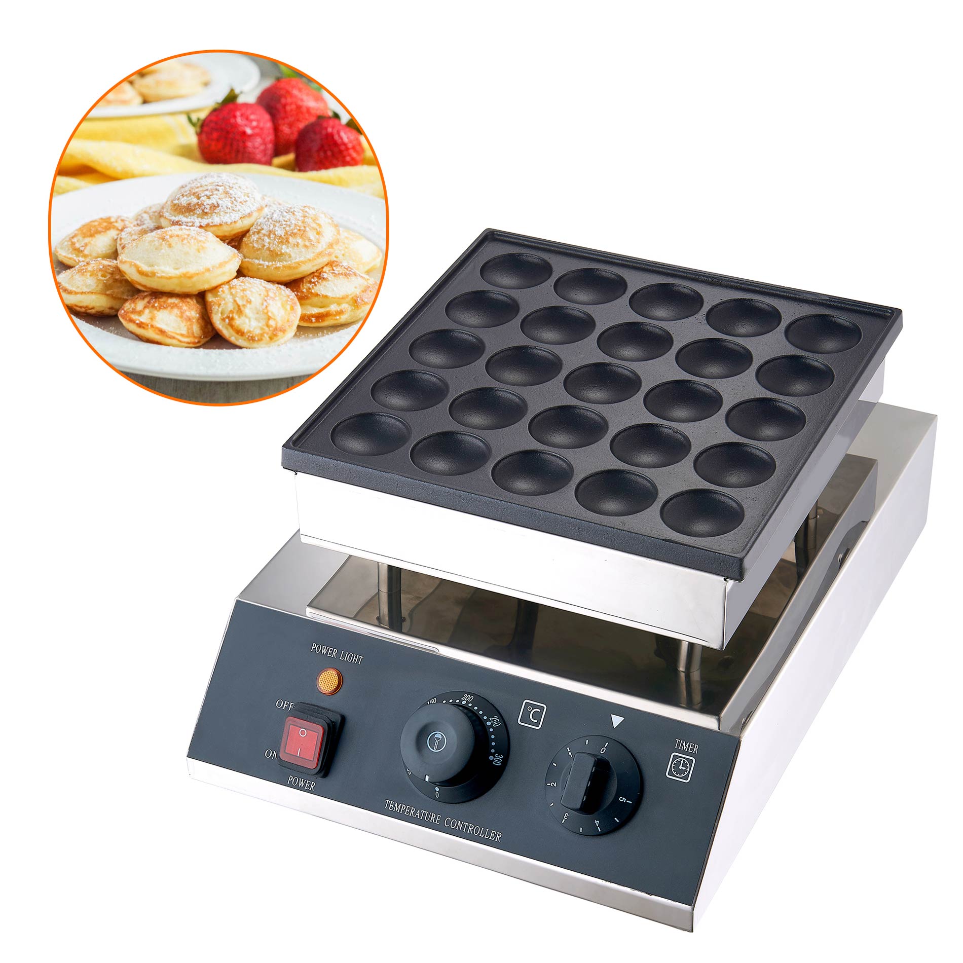 Fast Food Machines 25 Holes Muffins Machine Electric Mini Pancake ...