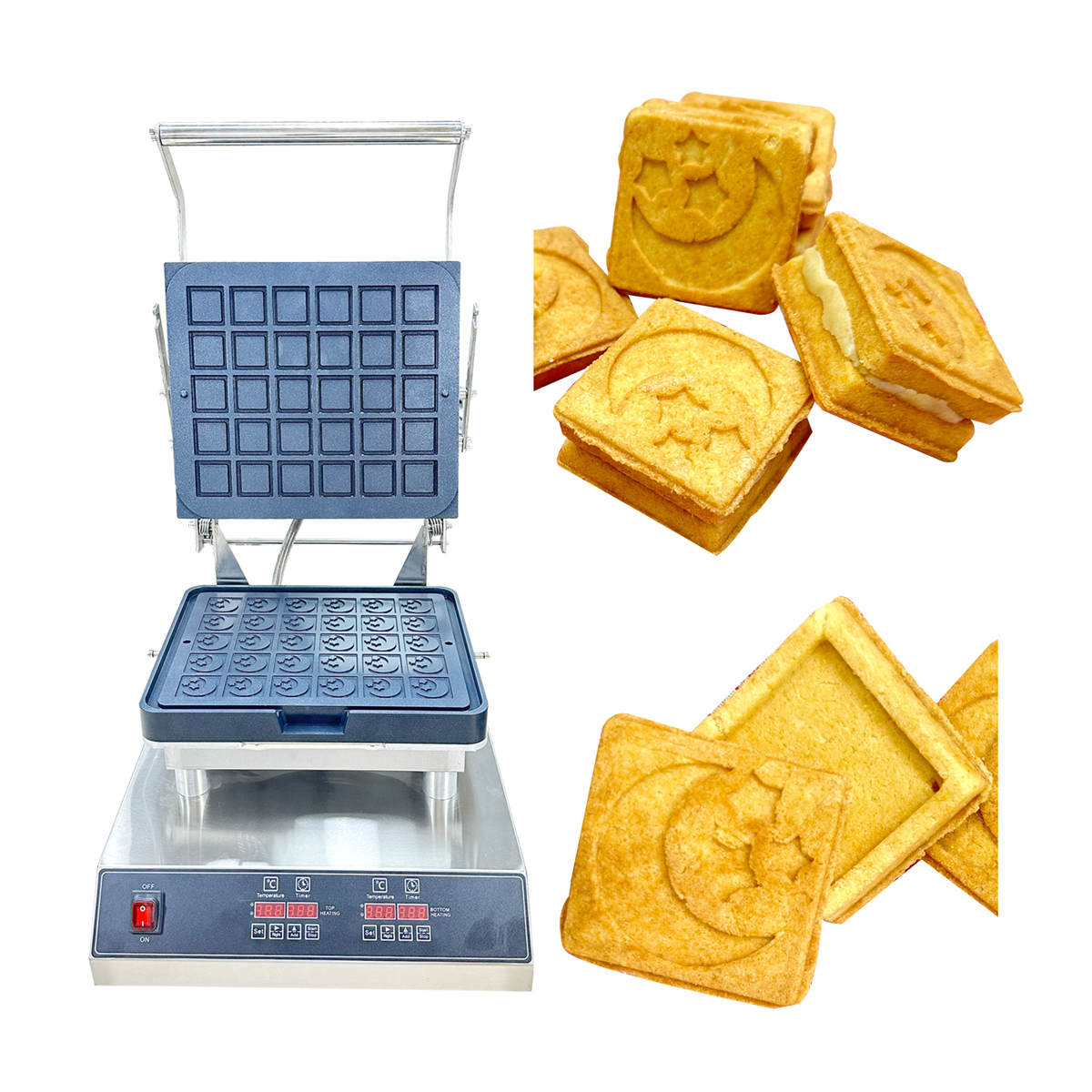 Korea Biscuits Cookie Baking Machine Sandwich Press Butter Sand 110V or ...