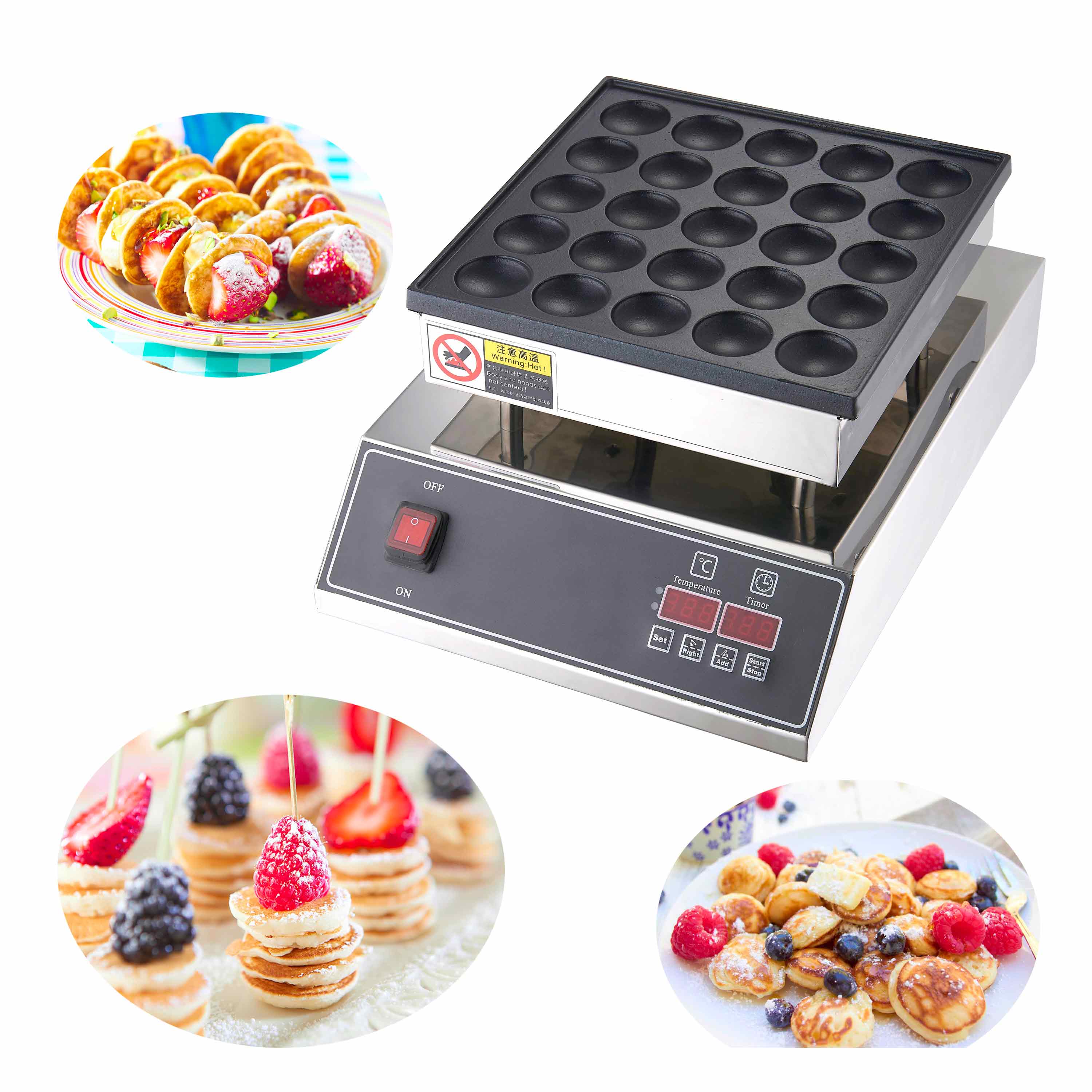 Custom Plate Mini Snack Pancake Maker | Commercial Pastries Machine ...