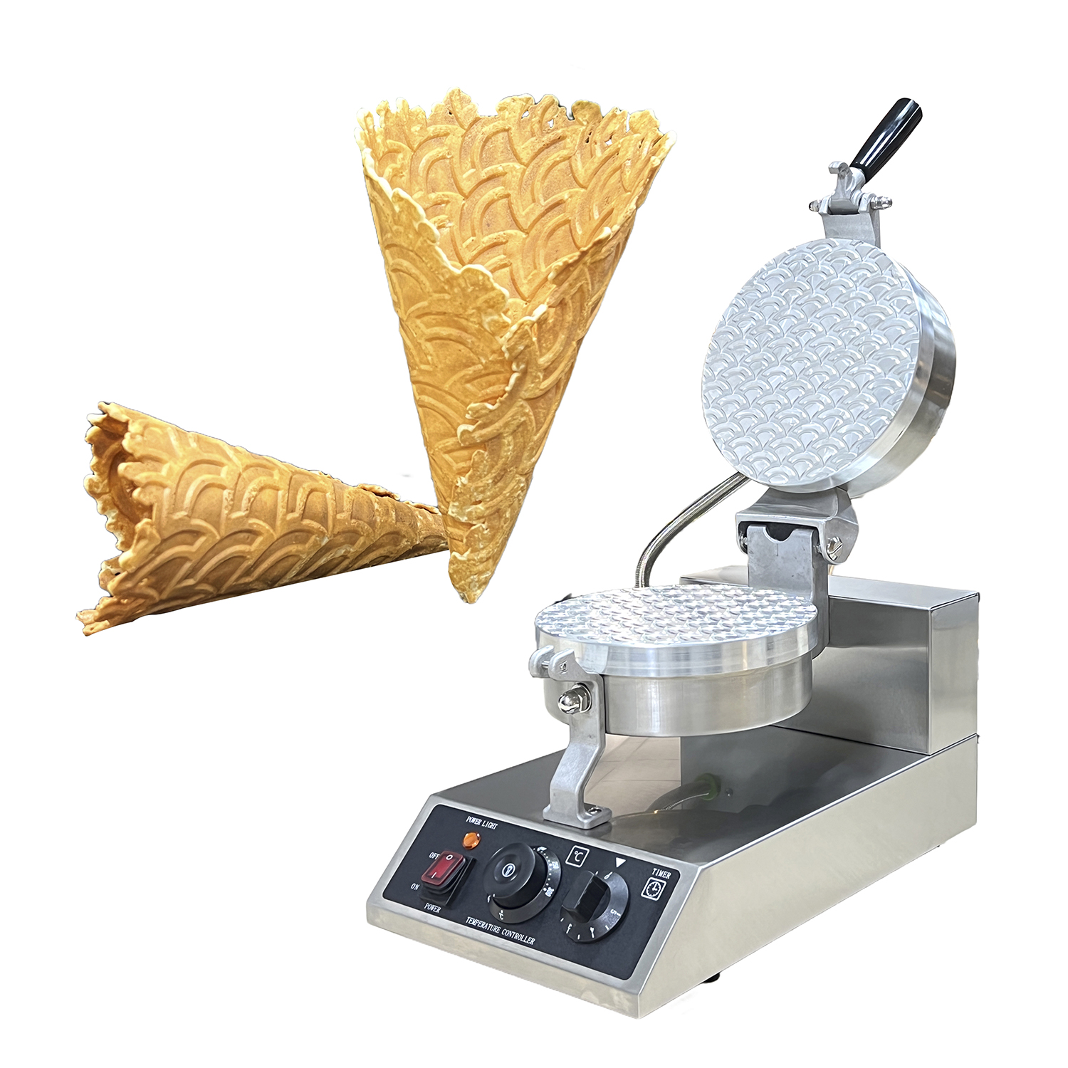 Hot Sale Kitchen Waffle Corn Maker for Ice Cream Waffle Cone Making