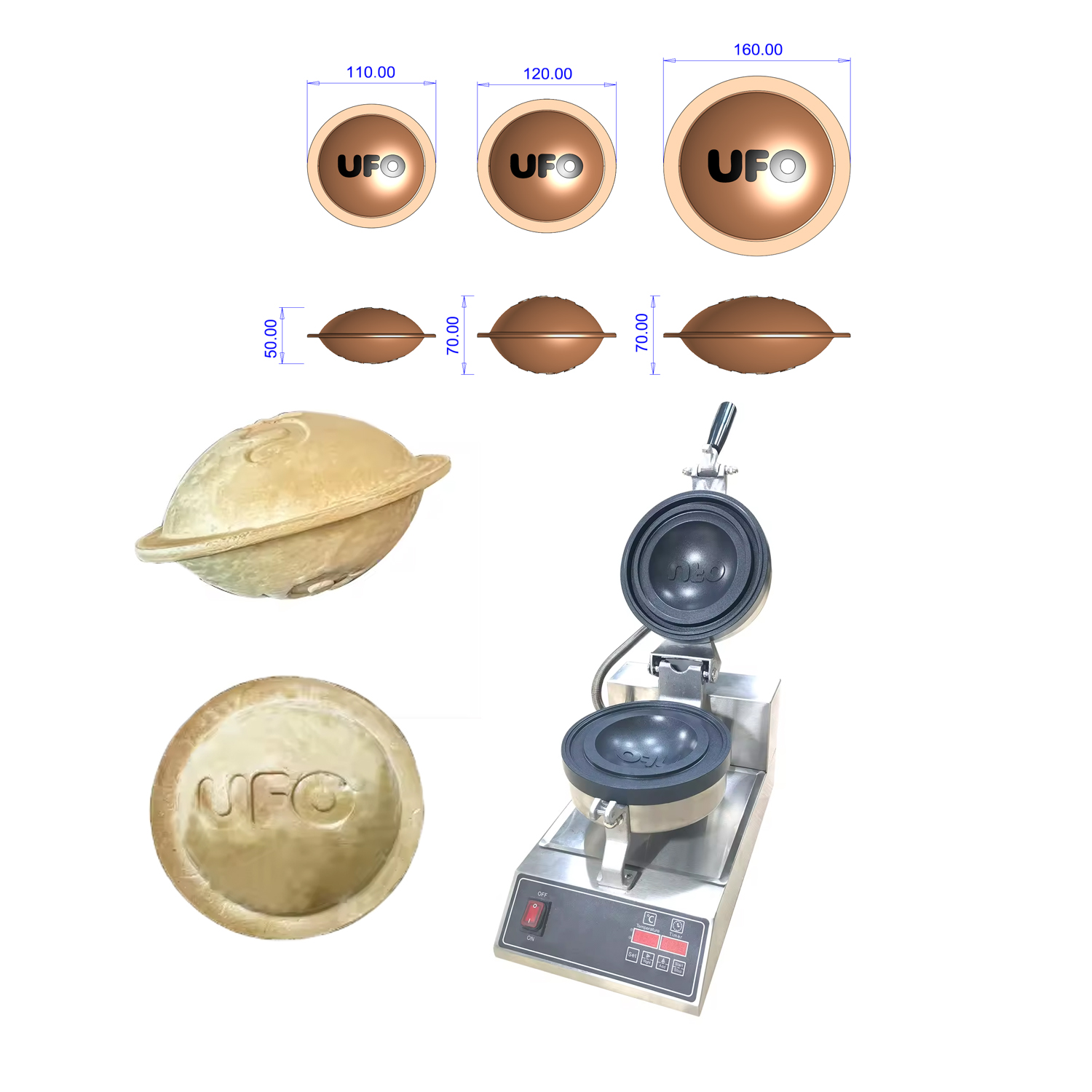 Commercial Super UFO Burger Press Machine for Small Business with ...