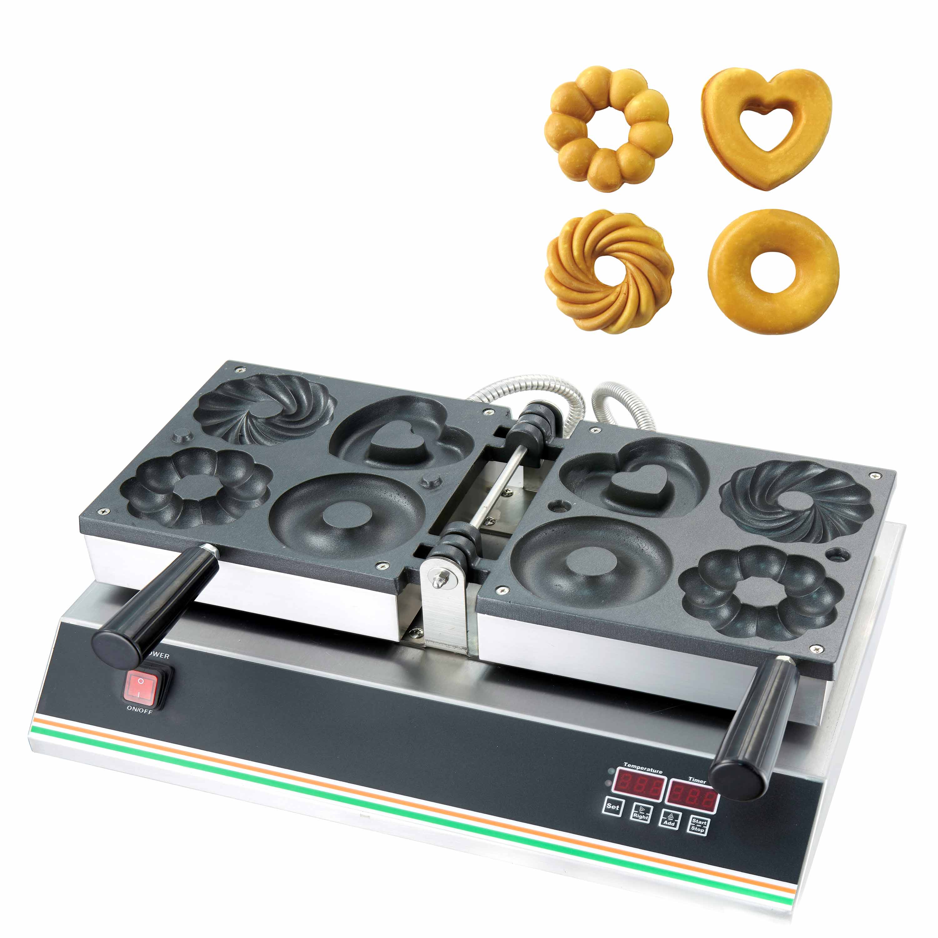 Custom Donuts Bread Waffle Maker Electric Baking Pan Automatic Mini ...