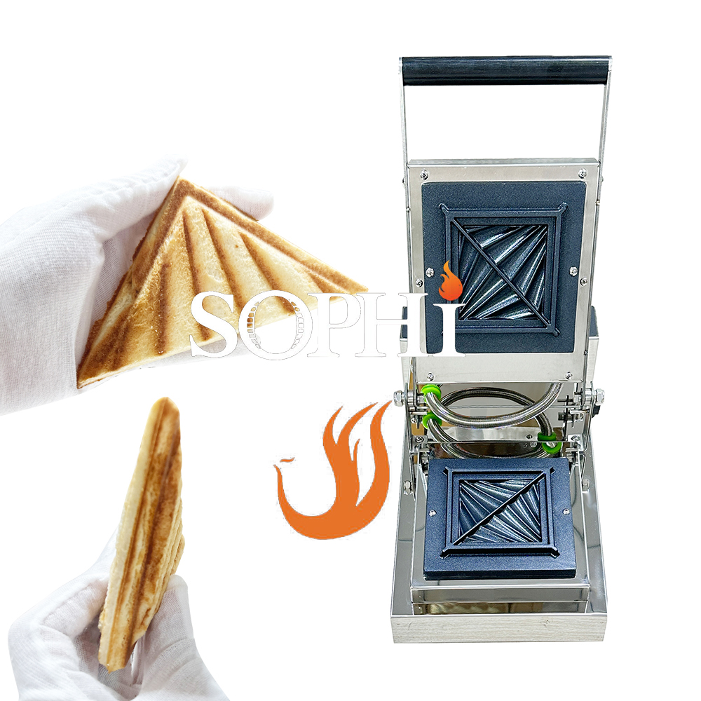 Custom Mold Commercial Sandwich, Burger Makers & Industrial Square Waffle Machine with CE ...