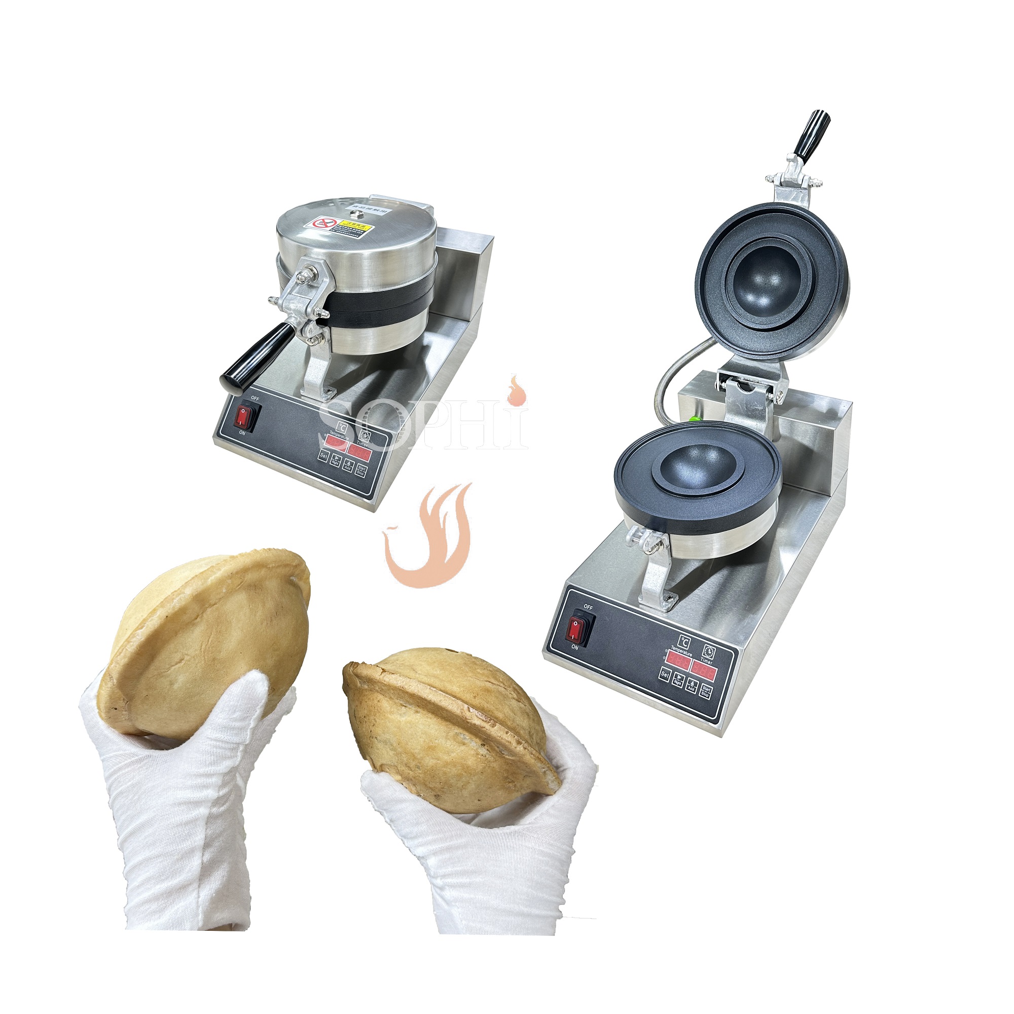 CE Commercial Non-stick Flying Saucer Panini Sandwich Press UFO Burgers ...