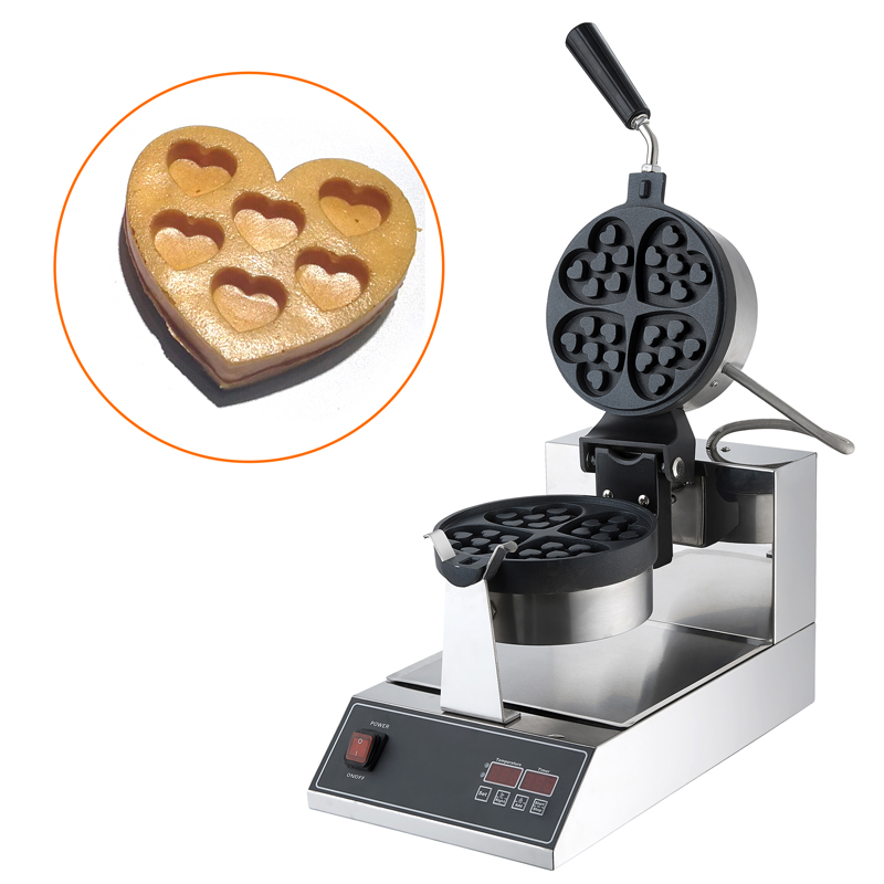 New Product: Commercial Electric Waffle Pancake Maker Mini Heart Shape ...