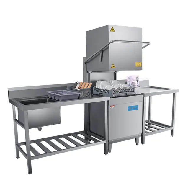 Hood Type Commercial Dishwasher Machine--