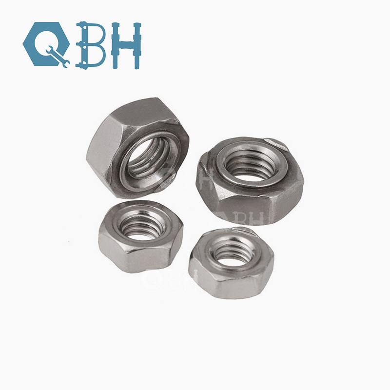 QBH DIN929 Stainless Steel 304 316 M3 - M16 Hexagon Weld Nuts | High ...