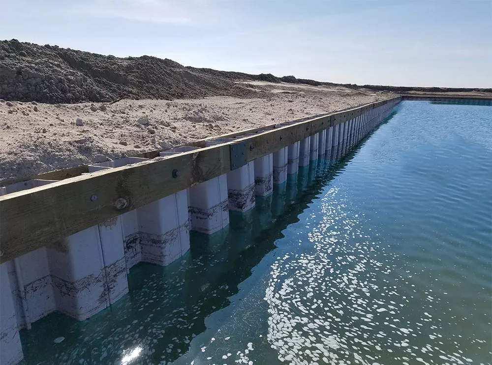 PVC(Vinyl) Sheet Pile Double Orifice Vinyl Sheet Pile-Small Boss