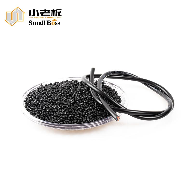 Characteristics of PVC black injection molding plug granules-Small Boss