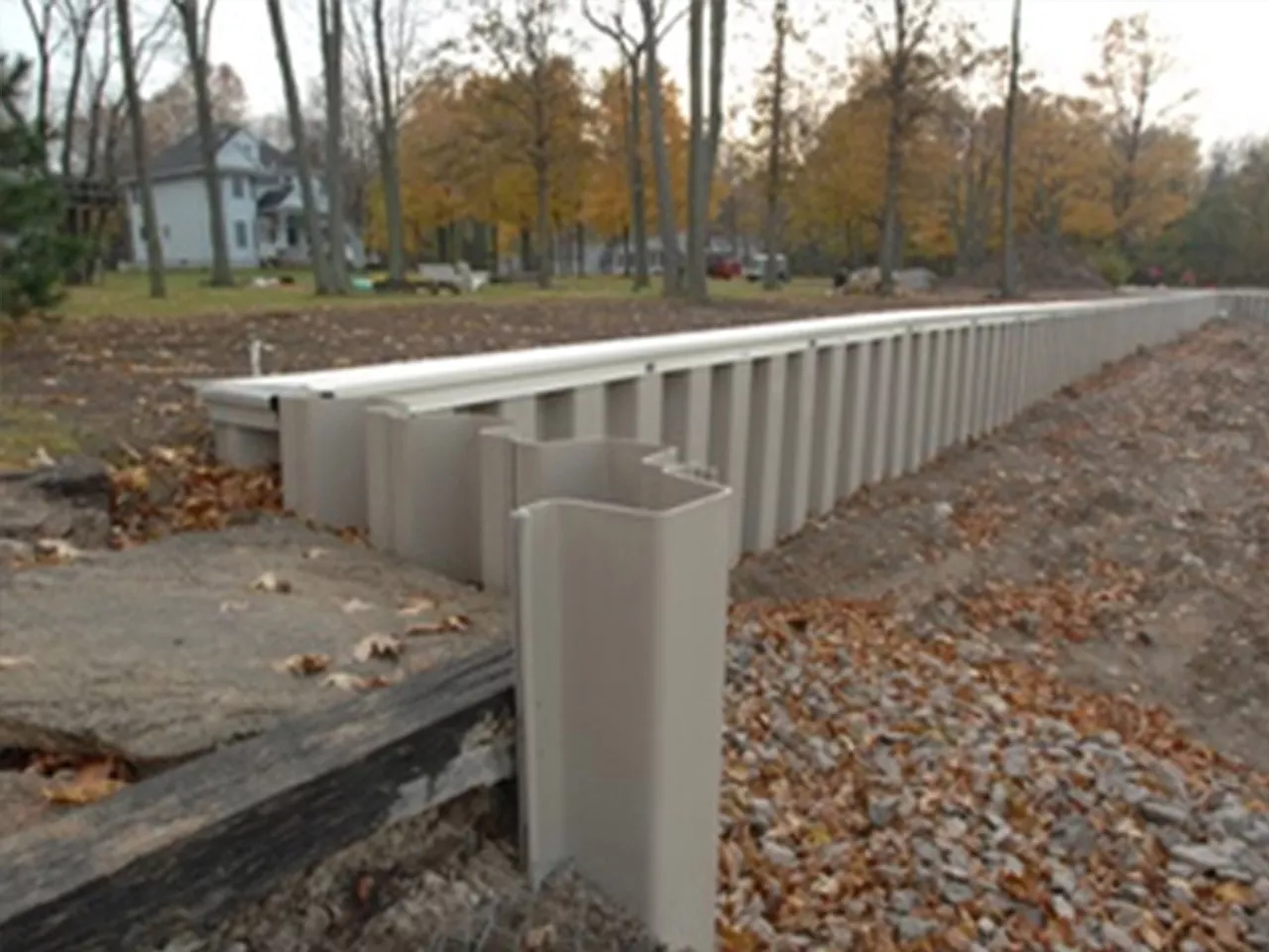 PVC(Vinyl) Sheet Pile Double Orifice Vinyl Sheet Pile-Small Boss