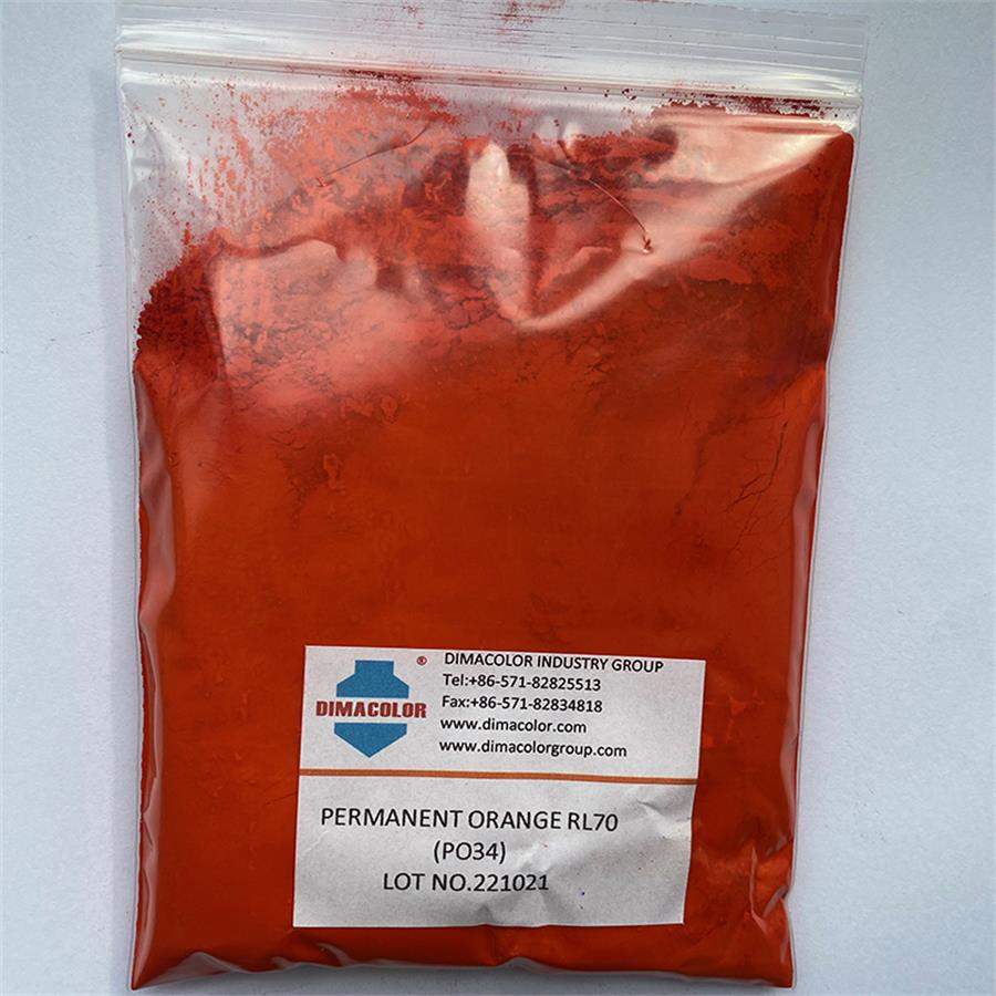 PERMANENT ORANGE RL-70 (PIGMENT ORANGE 34)-DIMACOLOR