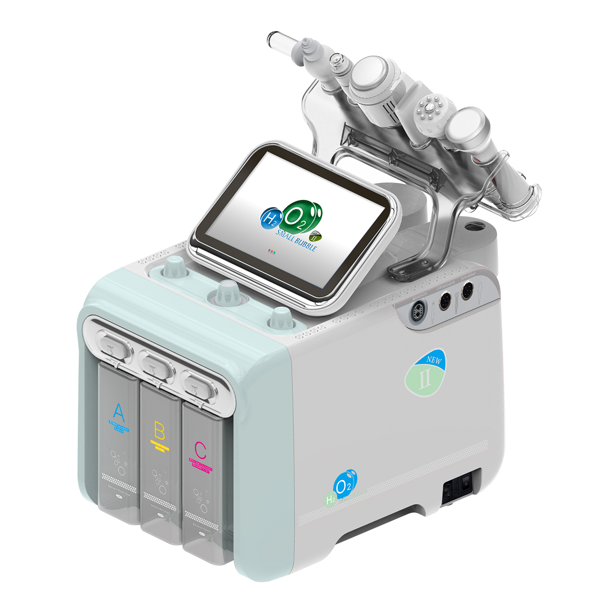 H2O2 Oxygen Hydrafacial - Máquina facial de belleza con terapia de ...