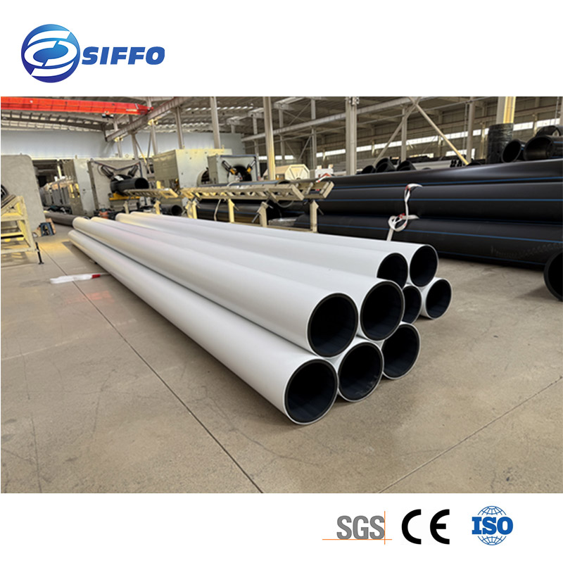 UV resistant HDPE white co-ex pipe